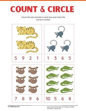 Count And Circle | Cledemy.com