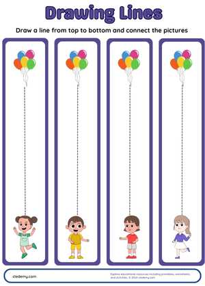 Draw Lines Worksheet | Cledemy.com