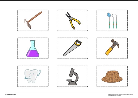 Community Helpers Sorting Mats Worksheets | Cledemy.com