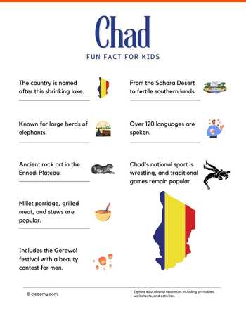 Chad Fun Facts Worksheet | Cledemy.com