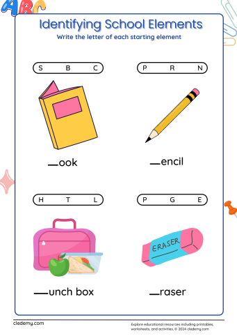 School Subject Quiz Worksheet | Cledemy.com