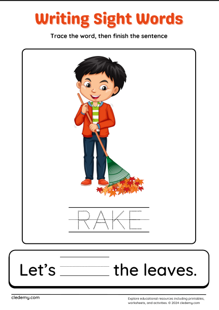 Spelling List Sight Words-2 Worksheet | Cledemy.com